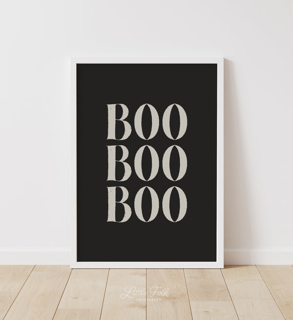 Boo Print - Little Folk Printables