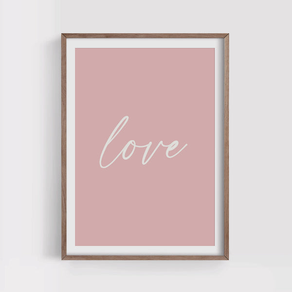 Pink Love Print - Little Folk Printables