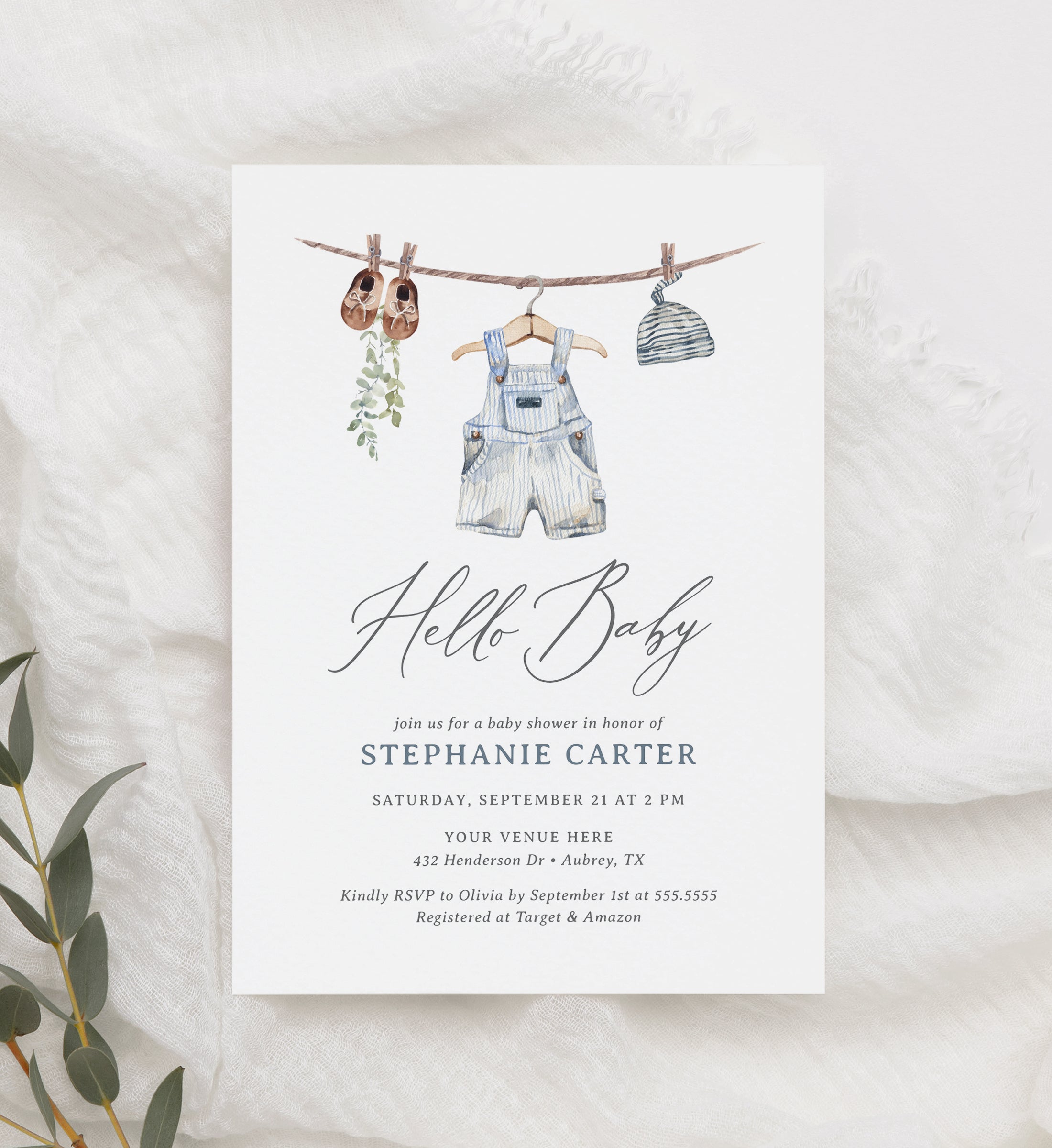 Baby Shower Invitations Neutral Template