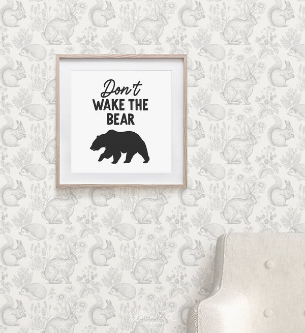 Don't Wake the Bear Print - Little Folk Printables