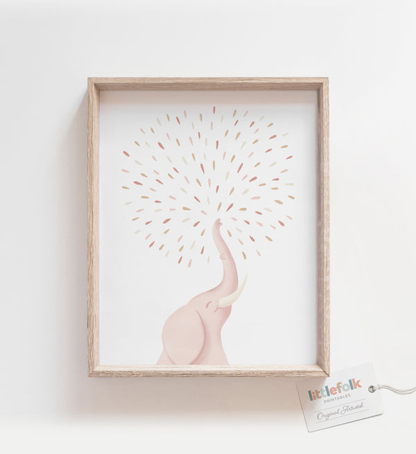 Elephant Print - PNCP - Little Folk Printables