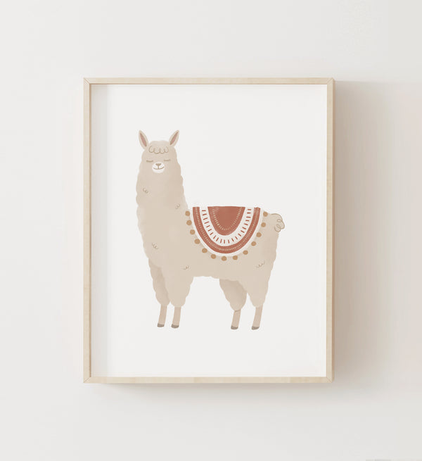 Llama, Cactus, and Sun Set of 3 Prints - TCCP - Little Folk Printables