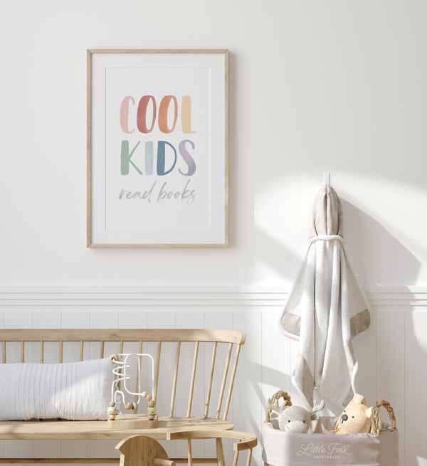 Cool Kids Read Books Print - MRCP - Little Folk Printables