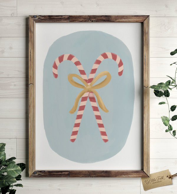 Candy Canes Print - Little Folk Printables