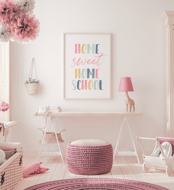 Home Sweet Homeschool Print - SDCP - Little Folk Printables