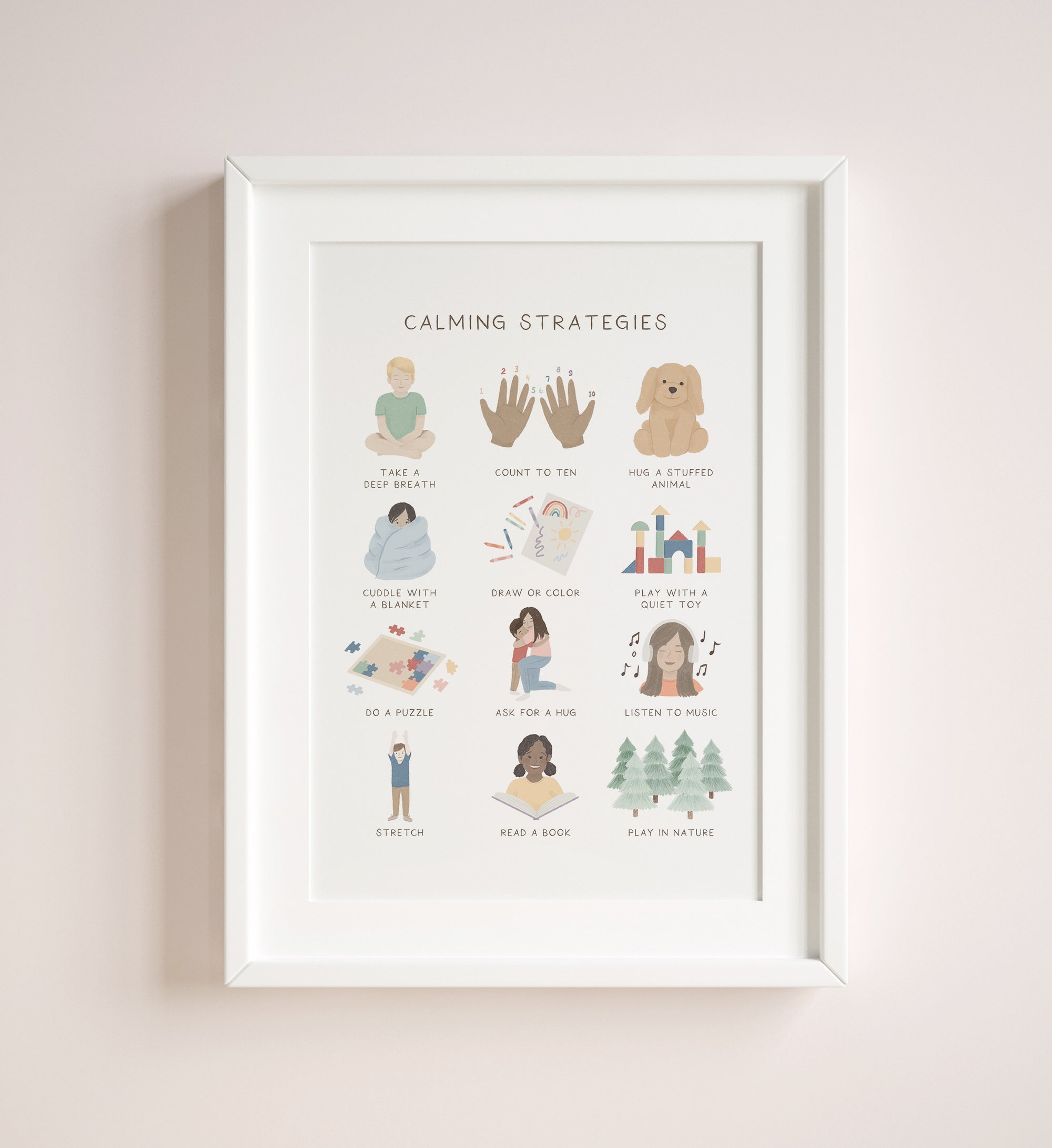 Calming Strategies Print - MRCP - Little Folk Printables