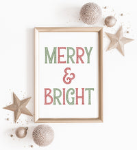 Merry & Bright Print - Little Folk Printables